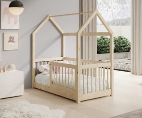 ADRK Furniture Postel Domek Graja s matrací CH-GRA-P-140-M
