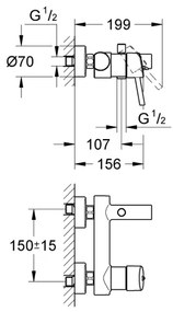 GROHE 32211001 - Vanová baterie CONCETTO DN 15 lesklý chrom