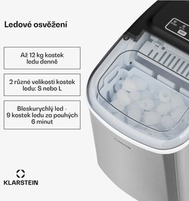 Klarstein Caldwell, výrobník ledu, 12 kg/24 h, 1,3 l