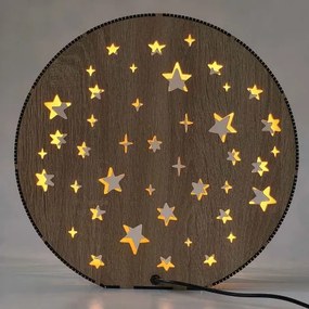 Dřevěná LED stolní lampa Hvězdy | SENTOP LED0613