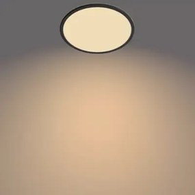 Philips Superslim CL550 18W černá / Koupelnové přisazené LED svítidlo