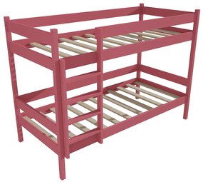 Vomaks Patrová postel PP 002 Rozměr: 80 x 180 cm, Barva: barva růžová, Prostor mezi lůžky: 80 cm
