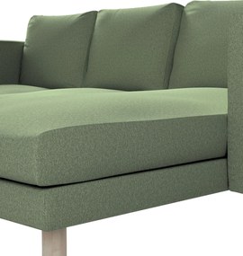 Potah na pohovku IKEA Norsborg 3-místná se šezlongem barva zelená látka pletený vzor