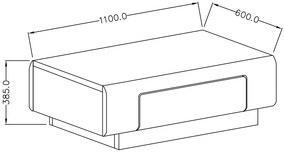 TOLEDO Obývací sestava Bílá/ Dub San Remo