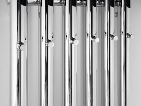 Sapho Pilon otopné těleso 418 x 1800 mm se šesti háčky pro ručník chrom IZ130T