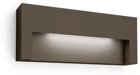 Venkovní nástěnné hranaté svítidlo Reto Wall Outdoor Barva: Bronzová, Délka: 200 mm