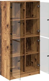 Vysoký bufet Staré dřevo 68 x 37 x 142 cm Kompozitní dřevo 3402629