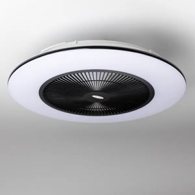 Brilagi - LED Stmívatelné svítidlo s ventilátorem AURA LED/38W/230V černá + DO