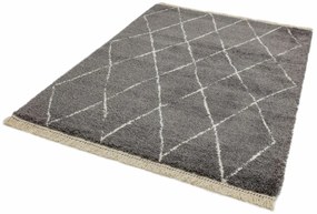 Šedý  koberec Lever Grey Diamond Rozměry: 200x290 cm
