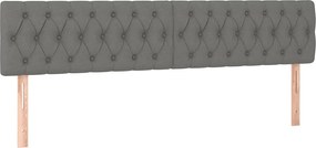 Box spring postel s matrací tmavě šedá 120x190 cm textil 3270426