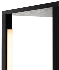 Designová stojací lampa černá vč. 3stupňové stmívatelné LED - Tianna