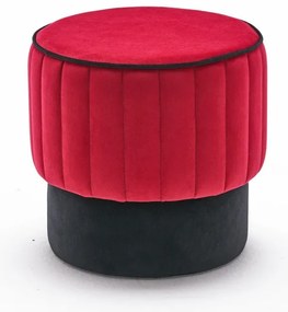 Taburet Rose Puf Red
