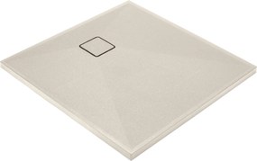 Deante Correo, granitová sprchová vanička, čtvercová 800x800x36 mm, béžová, KQR_542B
