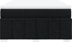 Box spring postel s matrací černá 160x200 cm textil 3285486