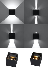 Nástěnné LED svítidlo Luca, 1x LED 6w, 3000k, b