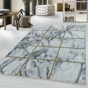 Ayyildiz, Kusový koberec Naxos 3816 gold, 140x200, šedá, kancelář