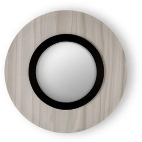 Nástěnné kruhové svítidlo ze dřeva Lens Circular Wall  Nástěnné kruhové svítidlo ze dřeva Lens Circular Wall Barva svítidla: Matná černá, Dekor: Šedý