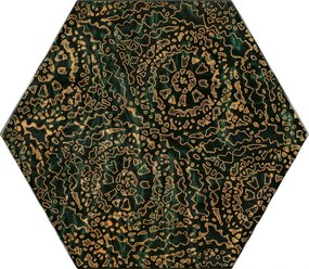 Ceramika Paradyz Dekor Urban Colours Green Hexagon Sklo A 19,8x17,1 - 157770