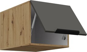 ARIA pa | horní skříňka 40 NAGU-36 1F výklopná | 40 cm | HLUBOKÁ | ANTI FINGERPRINT povrch | artisan/šedá grafit