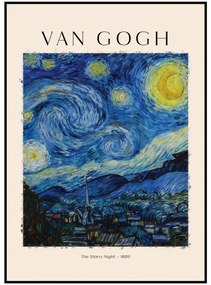 Vincent van Gogh - Hvězdná noc 40 x 50 cm
