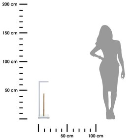 Stojan na toaletní papír Natureo, bílá/s dřevěnými prvky