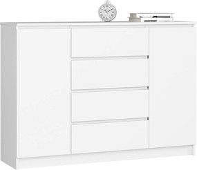 Komoda K140 2D4SZ bílá