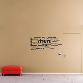 Samolepka na zeď - Vítejte (60x24 cm) - PopyDesign