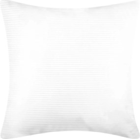 Saténový povlak na polštář Pruh 4mm - bílý Velikost: 40 x 40