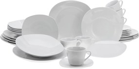 XXXLutz KOMBINOVANÁ SOUPRAVA SQUARE WEISS 30dílné Creatable - Online Only nádobí - 007768134402