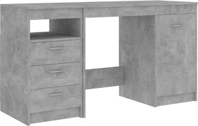 Psací stůl betonově šedý 140 x 50 x 76 cm kompozitní dřevo 3054784