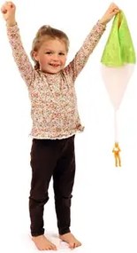 TEDDIES Svítící parašutista s padákem / Látka/plast / 2 barvy / na bat