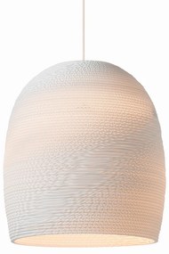 Svěšené kartonové svítidlo ve tvaru zvonu Bell Dekor: Bílý, Rozměr: ø 380 mm x 400 mm
