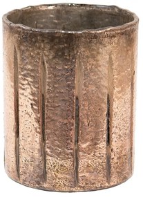 Skleněná čajová svíčka Houder Gold 13*16 cm – 13x16 cm