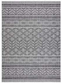 koberec SISAL SION cikcak, diamanty BOHO 22168 ploché tkaní černý / e velikost 180x270 cm | krásné koberce cz