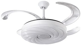 LED Stmívatelný stropní ventilátor LED/60W/230V + dálkové ovládání W-FSD8020/WEN