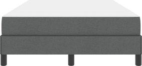 Postel s boxspringem Tmavě šedá 120 x 190 cm textil 3398473