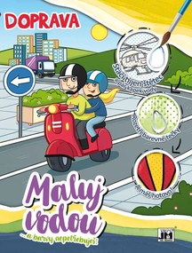 JIRI MODELS Maluj vodou A4 Doprava omalovánky 3
