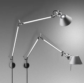 Tolomeo wall, nástěnná lampa Artemide černá Barva: Hliníkové tělo