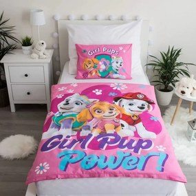 Povlečení do dětské postýlky Tlapková patrola - Paw Patrol - motiv Girl Pup Power! - 100% bavlna - 40 x 60 cm + 100 x 135 cm