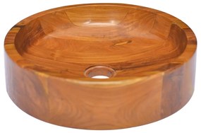 Umyvadlo masivní teak Φ40 x 10 cm 326159