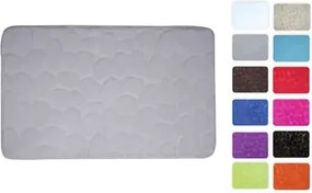 MSV PEBBLES koupelnová předložka 40 x 60 cm šedá / Polyester, PU pěna