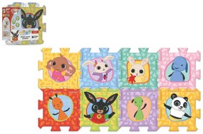 Pěnové puzzle Bing Bunny 32x32x1,5cm 8ks ve fólii 0m+