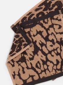 Sinsay - Bavlněné ručníky s leopardím vzorem 2 pack - hnědá
