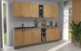 Kuchyňská dolní skříňka dřezová Ava 50 ZL artisan/antracit