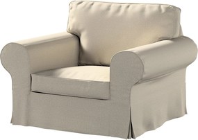 Potah na křeslo IKEA Ektorp barva béžová látka pletený vzor
