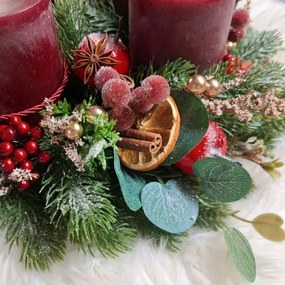 Adventní svícen "Svařené víno" - 35 cm