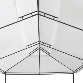 Zahradní altán 600 x 298 x 270 cm bílý 180 g/m² 310072