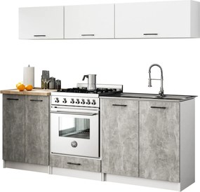 Kuchyňský set Olivia G1 2.0M bílá/beton