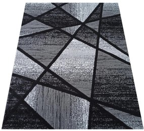 Moderní kusový koberec Soho 06 geometrický šedý Rozměr: 120x170 cm