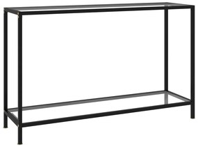 Konzolový stolek průhledný 120 x 35 x 75 cm tvrzené sklo 322839